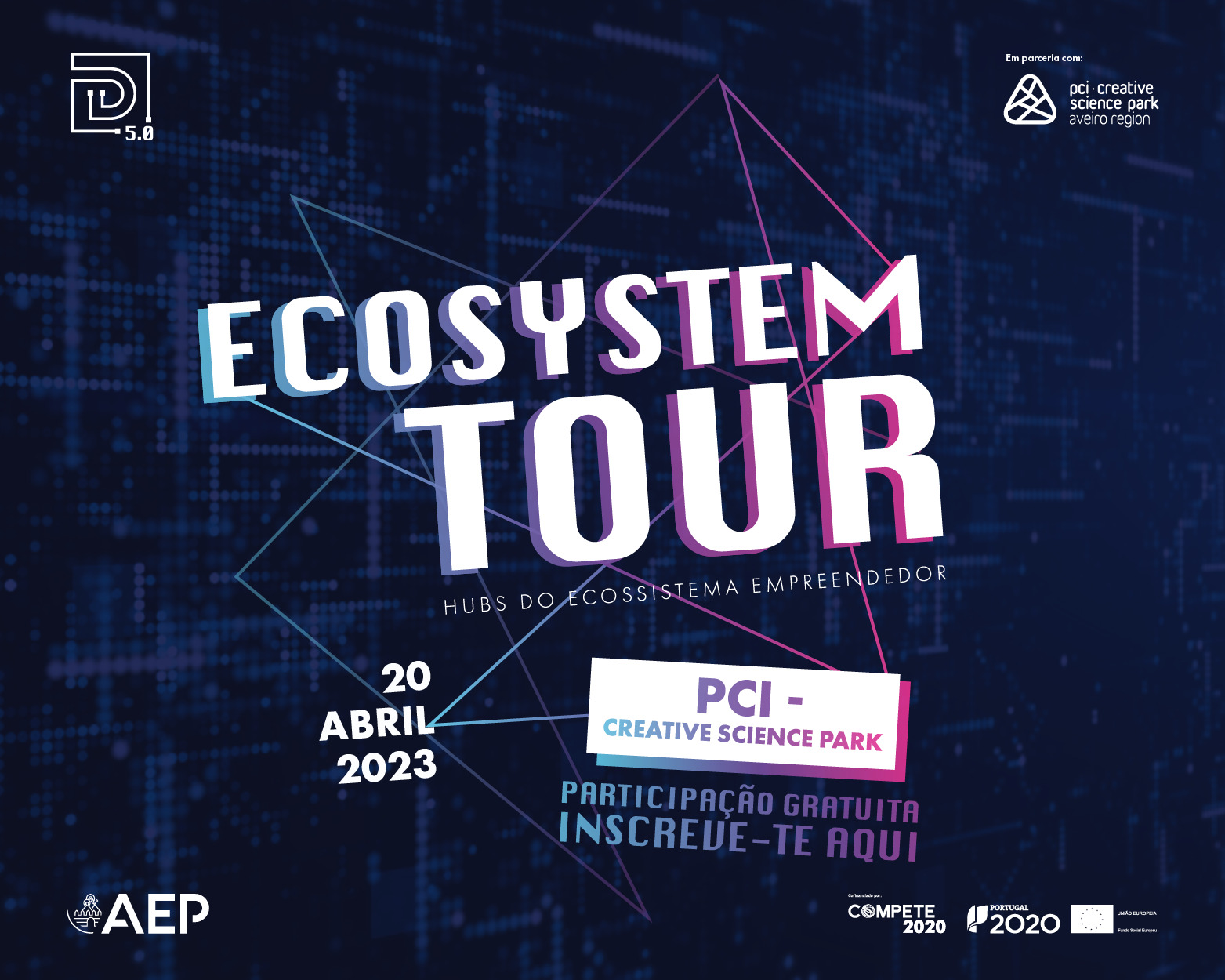 Ecosystem Tour PCI - Creative Science Park - Desafios 5.0 | AEP Portugal